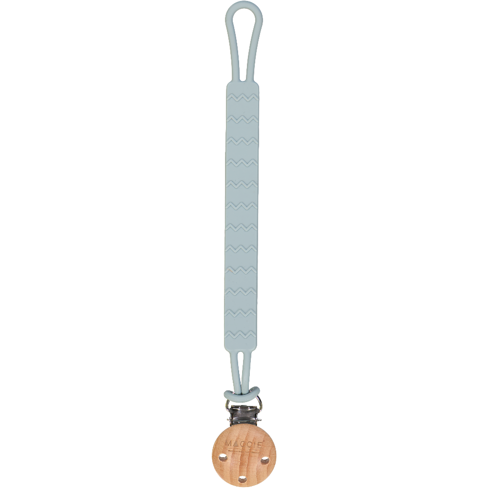 silicone dummy clip | light blue – MACCIE