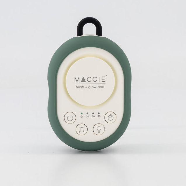 hush + glow pod- portable white noise machine – MACCIE